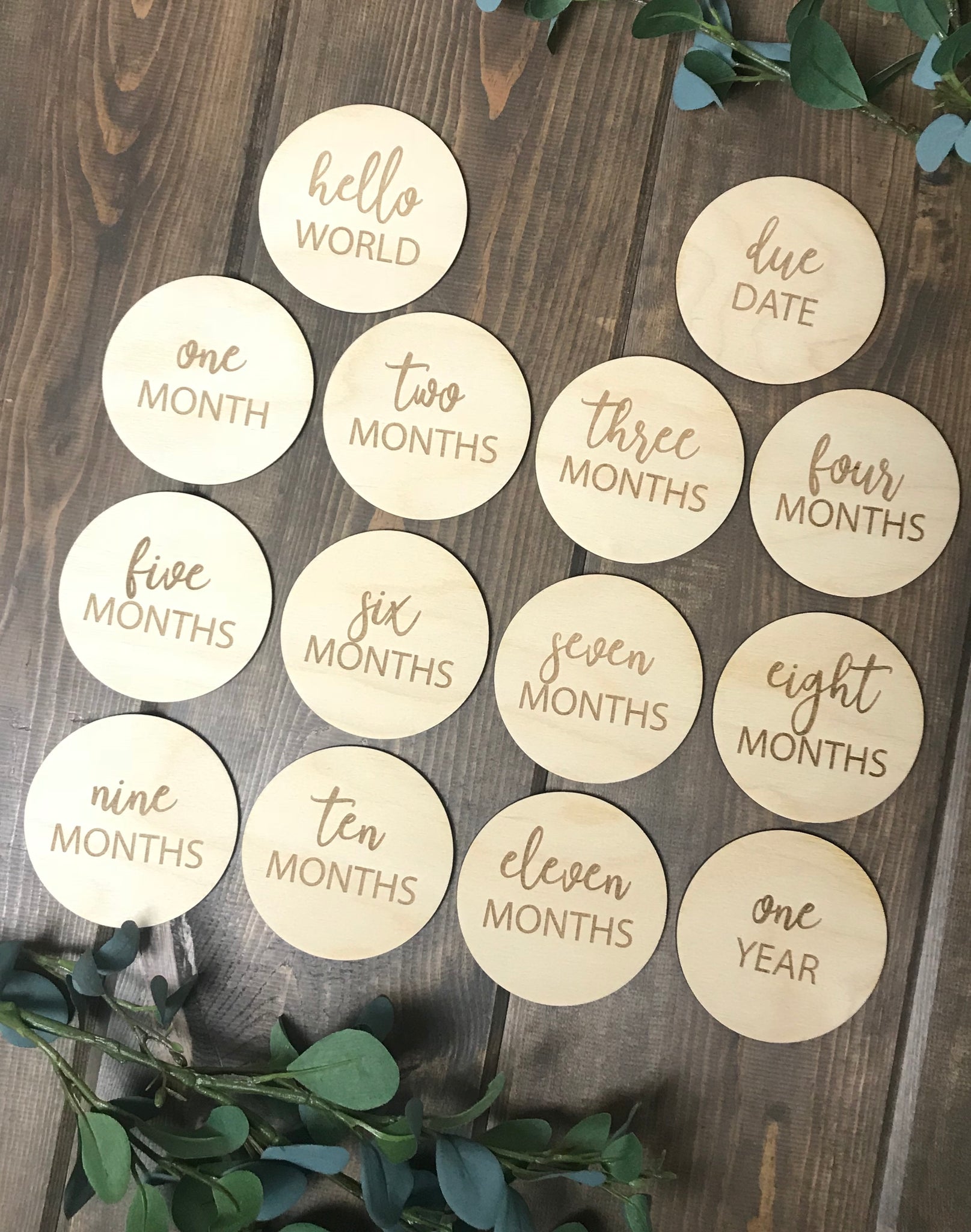 Circle Milestone Markers – Roaming Druggist Shop